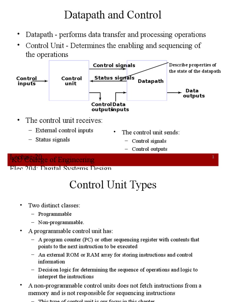 Elec204 Lecture20 | PDF | Instruction Set | Algorithms