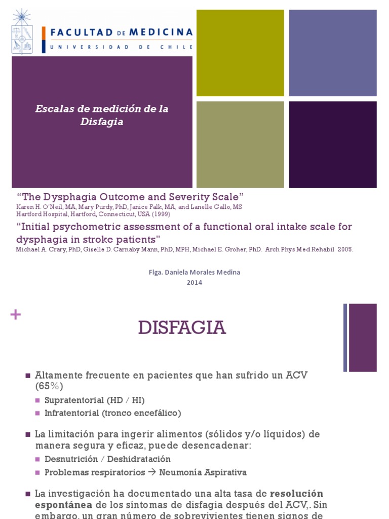 Escalas medición Disfagia.pdf | Tos | Medicina
