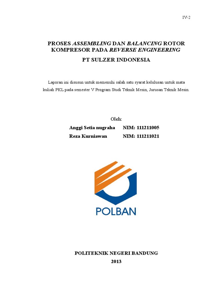 Pt. Sulzer Turbo Service Indonesia | PDF