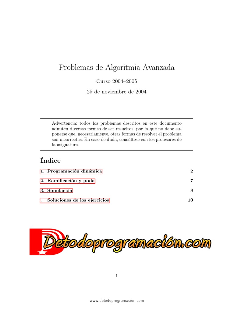 Problemas de Algoritmia Avanzada Resueltos | PDF | Algoritmos | Vértice (teoría de grafos)