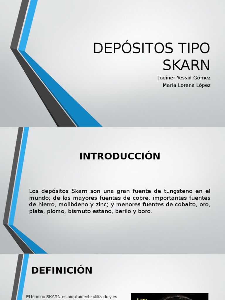 Depósitos Tipo Skarn: Características y Formación | PDF | Minerales ...