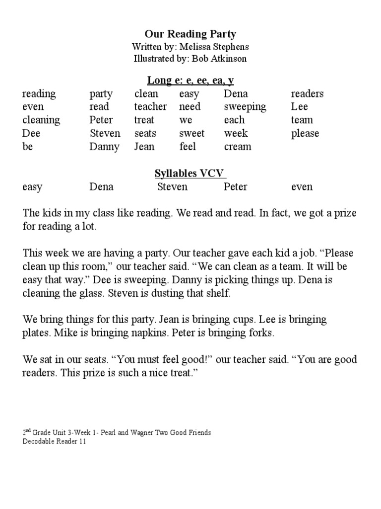 2nd Grade Decodable Readers Units 3-4 CB | PDF | Leisure | Nature