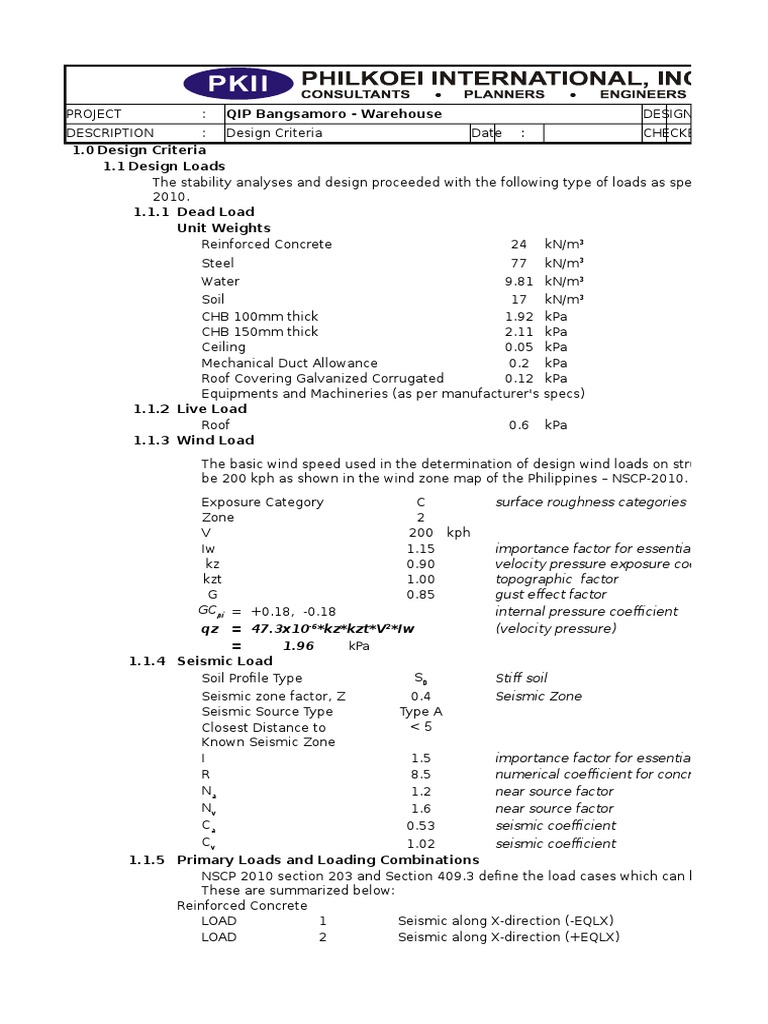 QIP Bangsamoro Warehouse Design | PDF | Structural Steel | Strength Of ...