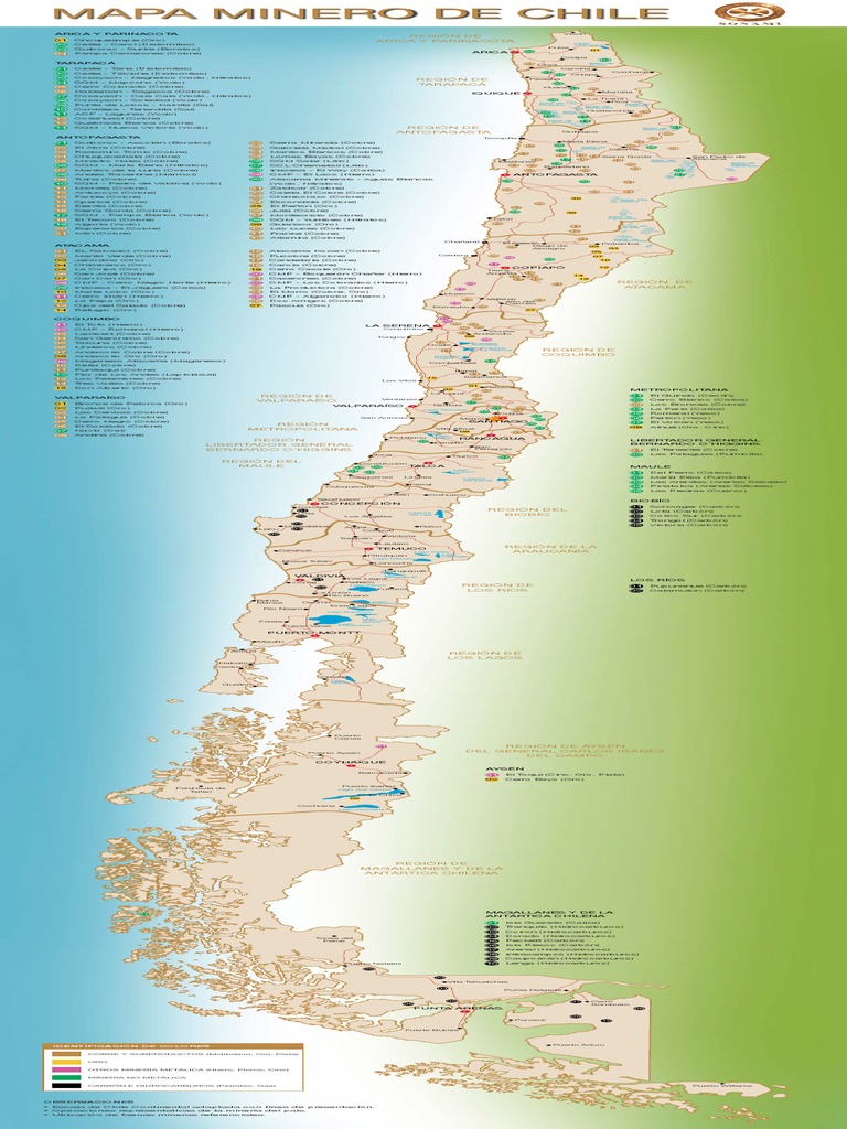 Mapa Minero de Chile 2024 | PDF | Ciencias sociales | Viajes y turismo