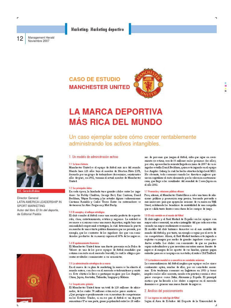 Case Study Man United | PDF | Manchester United FC | David Beckham