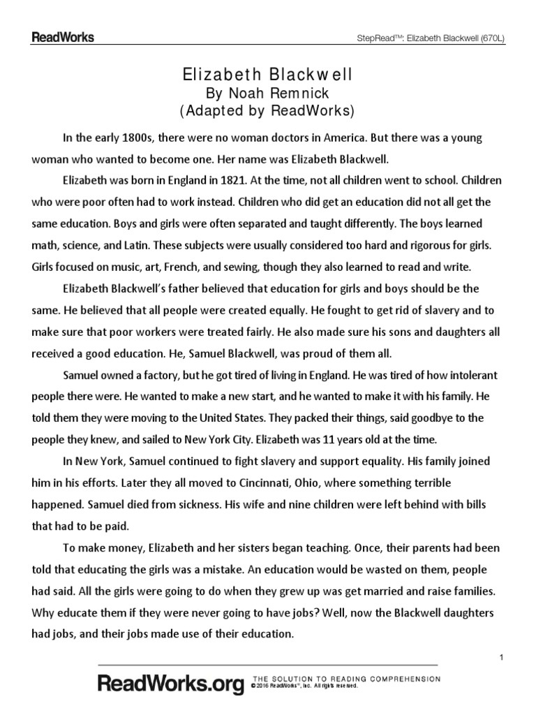 elizabeth blackwell 670l | Further Education | Schools | Free 30-day ...