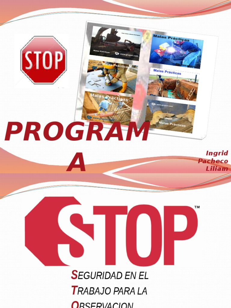 Programa Stop | PDF | La seguridad | Bienestar