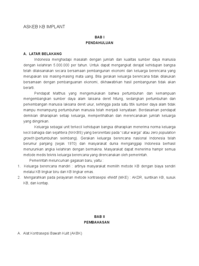 Askeb KB Implant | PDF