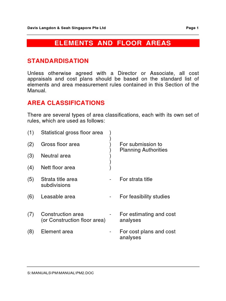 GFA CFA Definition | PDF | Architectural Elements | Architectural Design