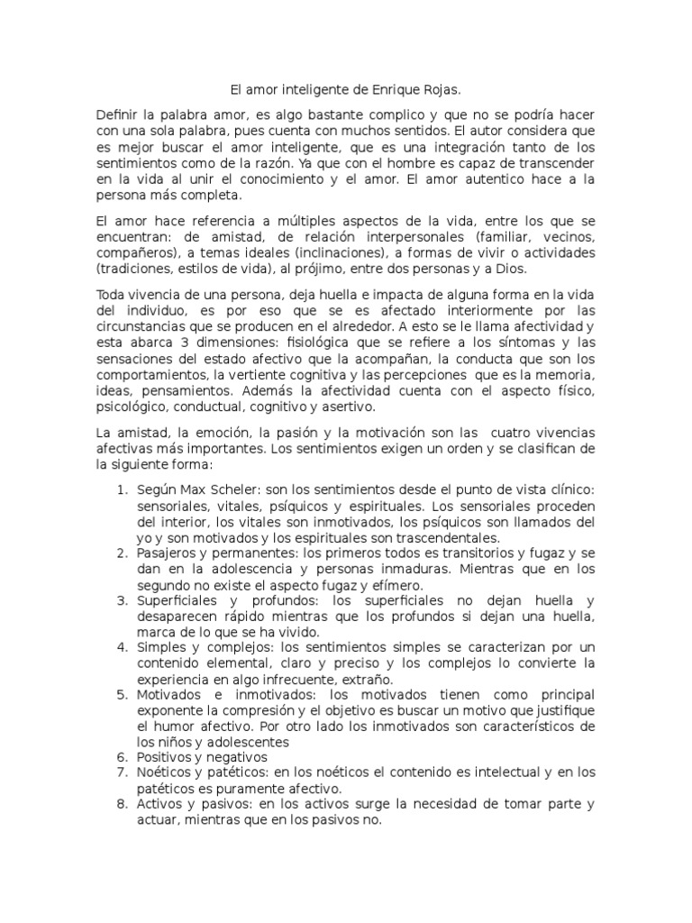 El Amor Inteligente | PDF | Amor | Conocimiento