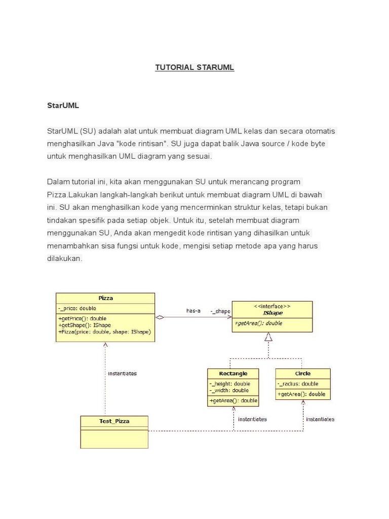 Tutorial Staruml | PDF | Bahasa Pemodelan Terpadu | Gunakan Kasing