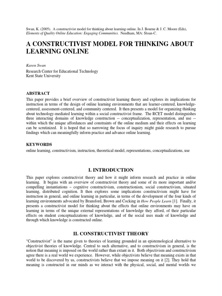 Constructivist Theory | PDF | Constructivism (Philosophy Of Education ...