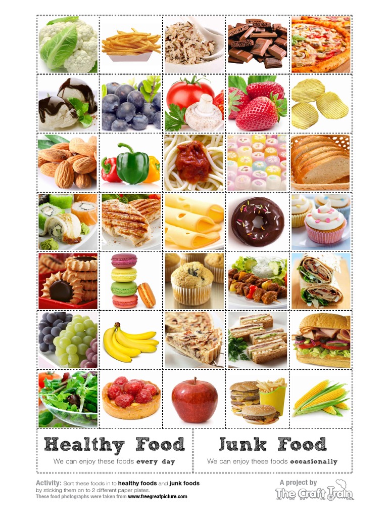 Healthy Food Vs Junk Food PDF | PDF