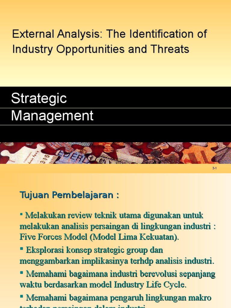External Analysis: The Identification of Industry Opportunities and ...