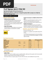 Shell Spirax S4 TXM Technical Data Sheet | PDF | Motor Oil | Mechanical ...