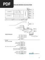 Staircase Load Calculation Details | PDF | Stairs | Structural Engineering