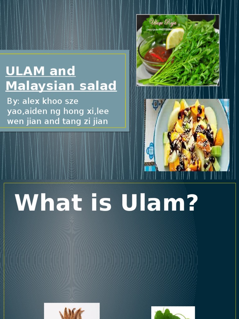 Ulam and Malaysian Salad: Exploring Traditional Malaysian Salads Like ...