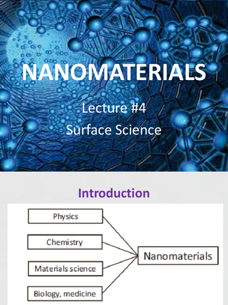 Nanomaterials: Lecture #4 Surface Science | PDF | Nanomaterials ...