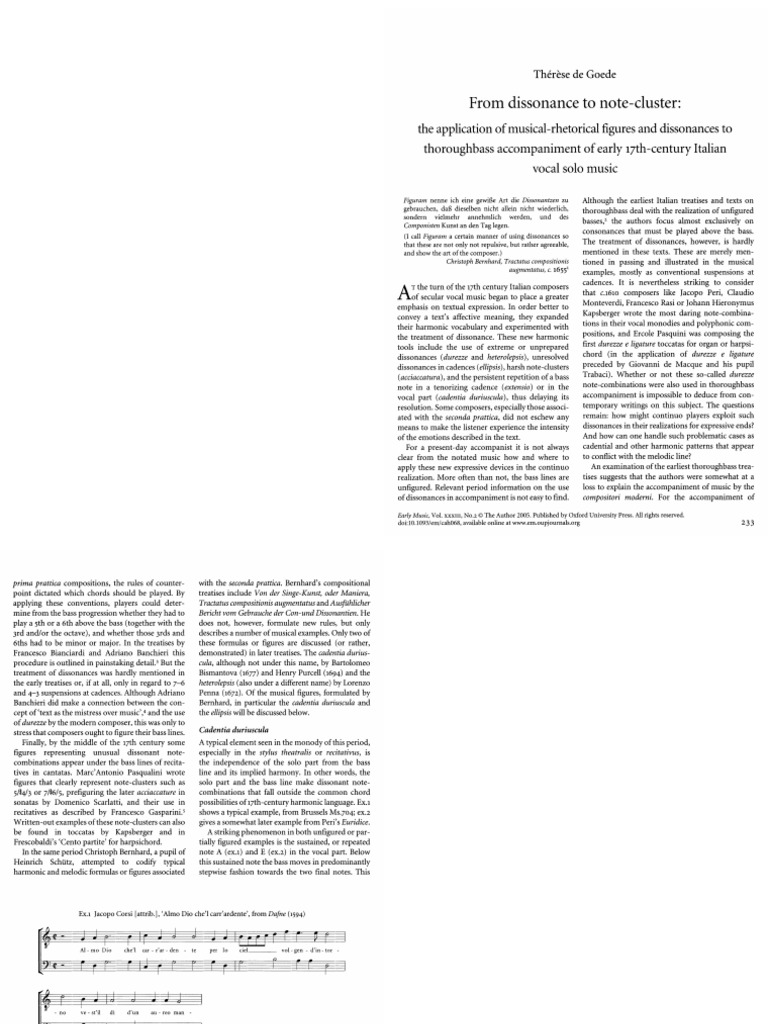 From Dissonance To Note-Cluster | PDF | Chord (Music) | Harmony