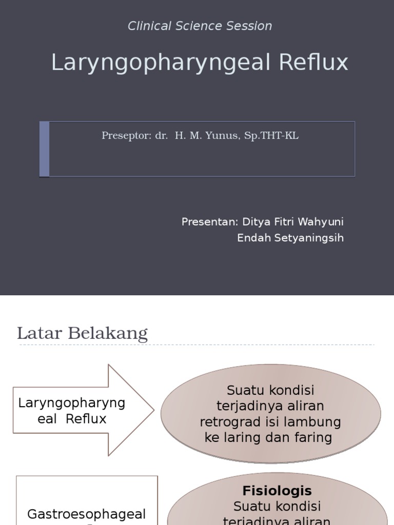 Laryngopharyngeal Reflux | PDF