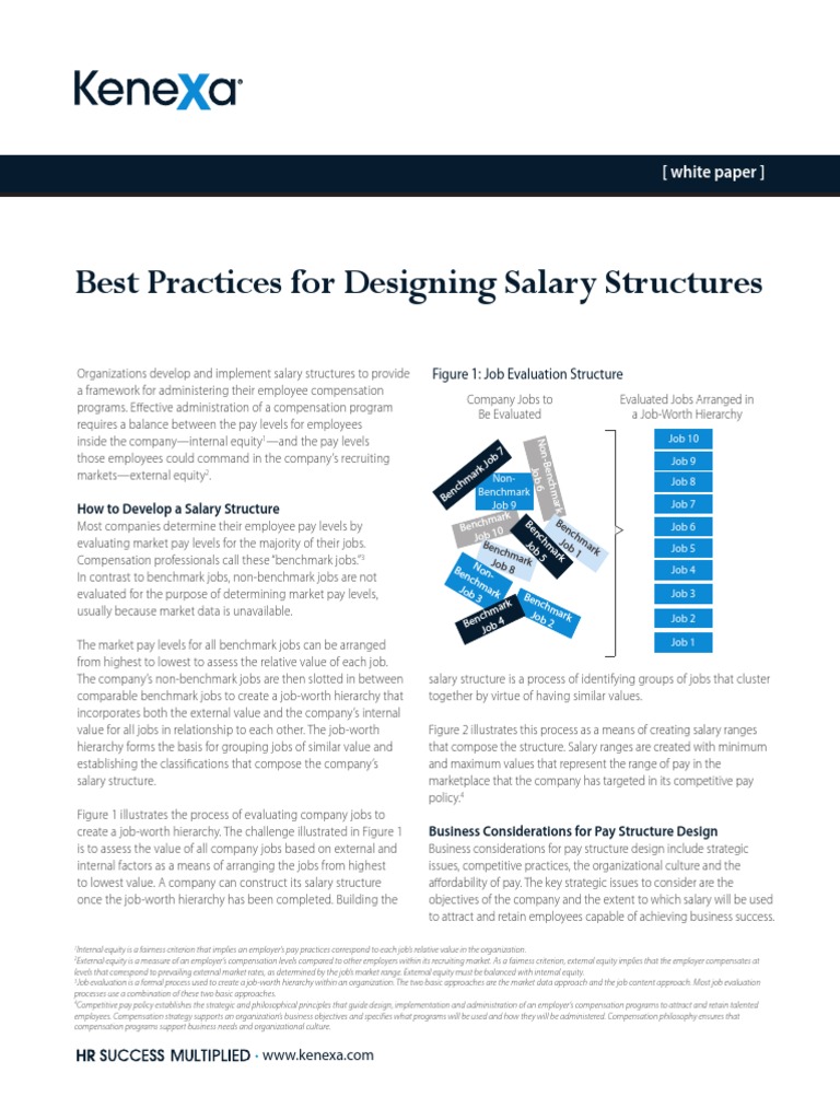 Kenexa White Paper - Best Practices For Designing Salary Structures ...