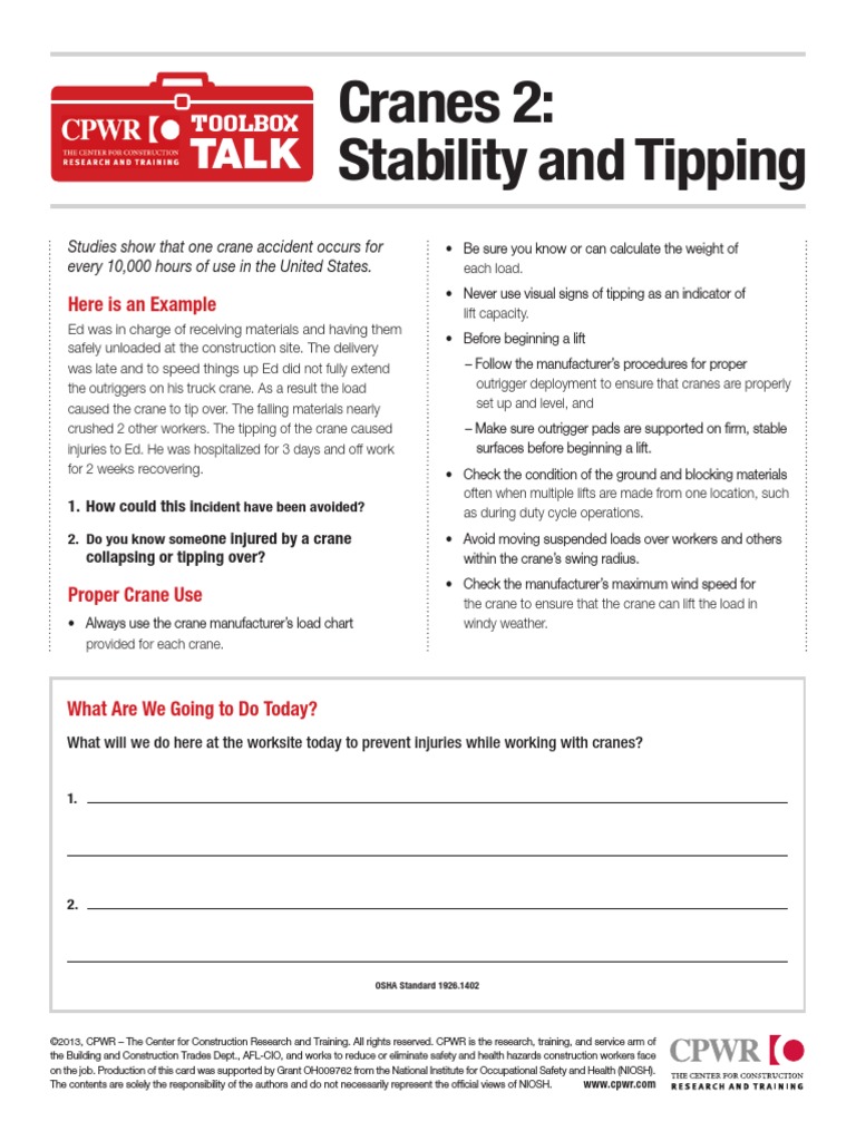 Cranes 2 Stability and Tipping | PDF | Technology & Engineering