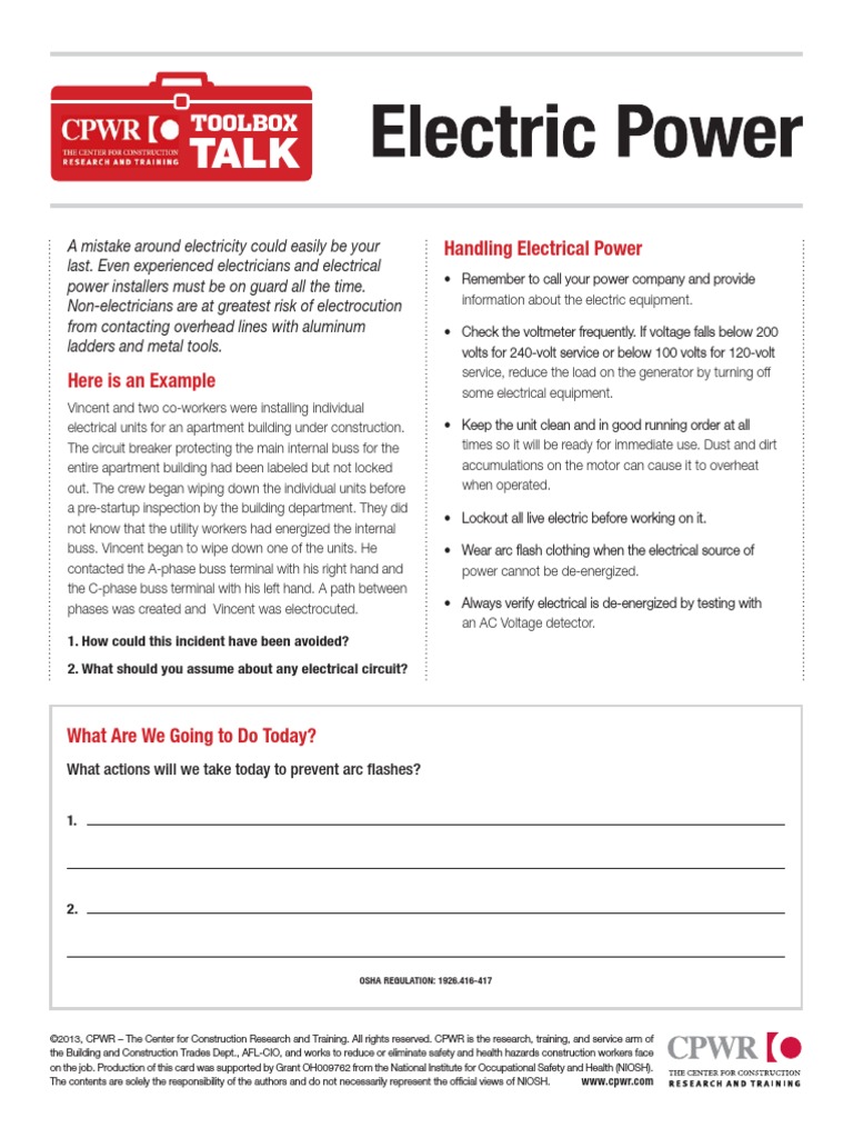 Electrical Safety: Preventing Electrocution | PDF | Technology ...
