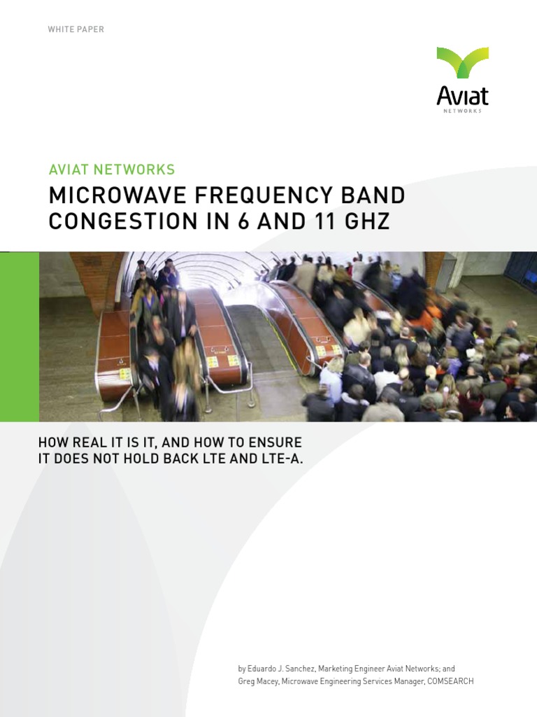 Microwave Frequency Band Congestion in 6 and 11 GHz | Microwave | Lte ...