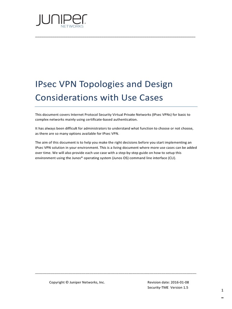 IPsec VPN Topologies and Design Considerations With Use Cases-5 | PDF ...