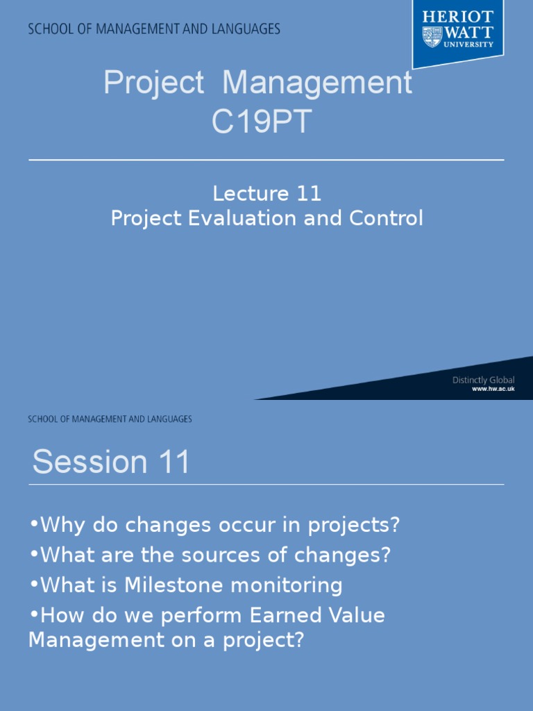 Project Evaluation and Control | PDF | Accountability | Leadership