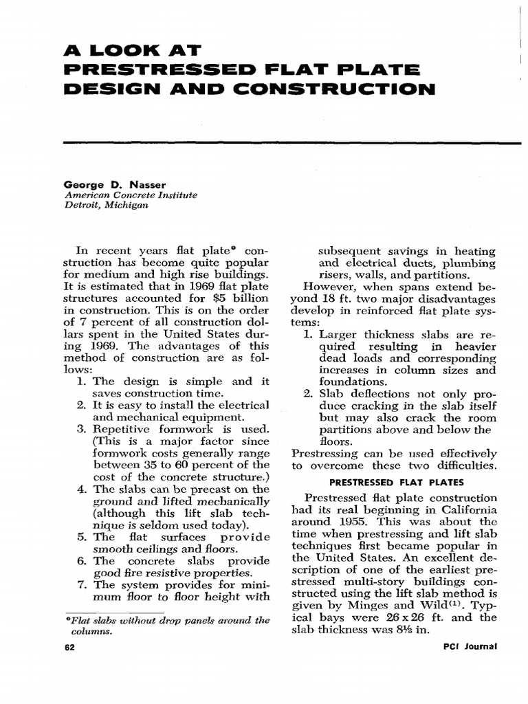 Prestressed Transfer Plate Design and Construction | PDF | Prestressed ...