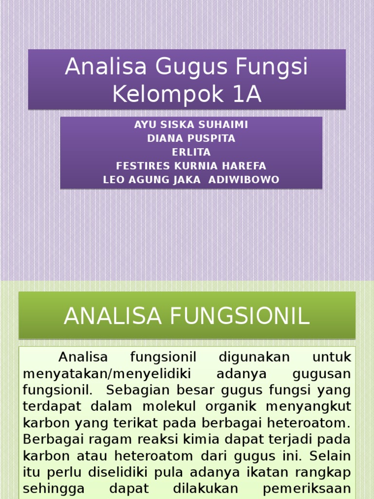 Analisa Gugus Fungsi | PDF