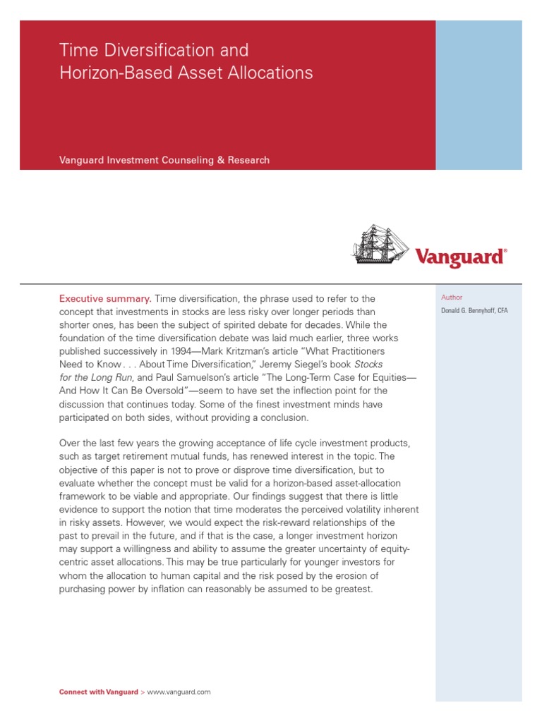 Time Diversification and Horizon-Based Asset Allocations: Vanguard Investment Counseling ...