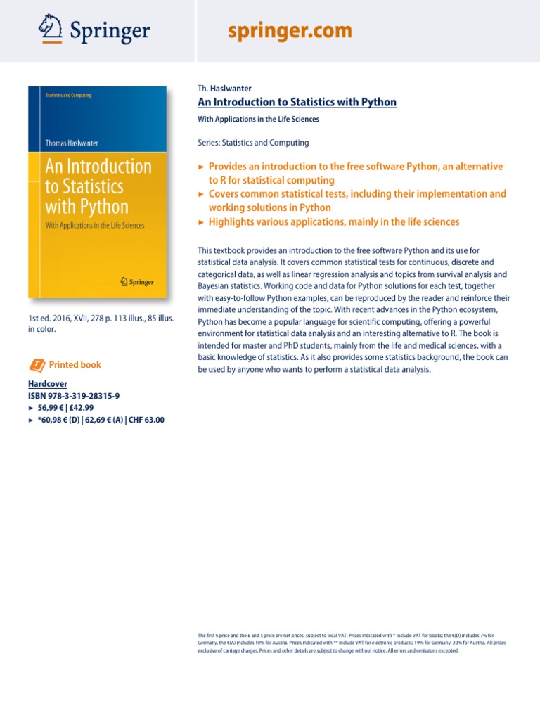 Productflyer IN - 978 3 319 28315 9 | PDF | Computers