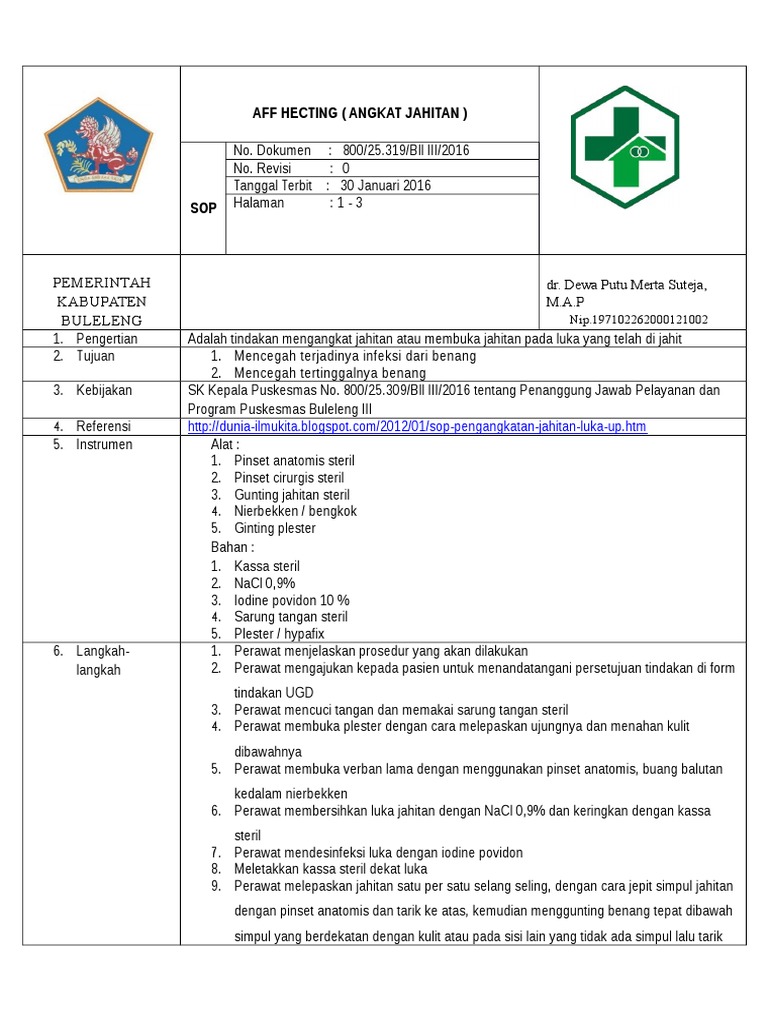 Sop Aff Hecting | PDF