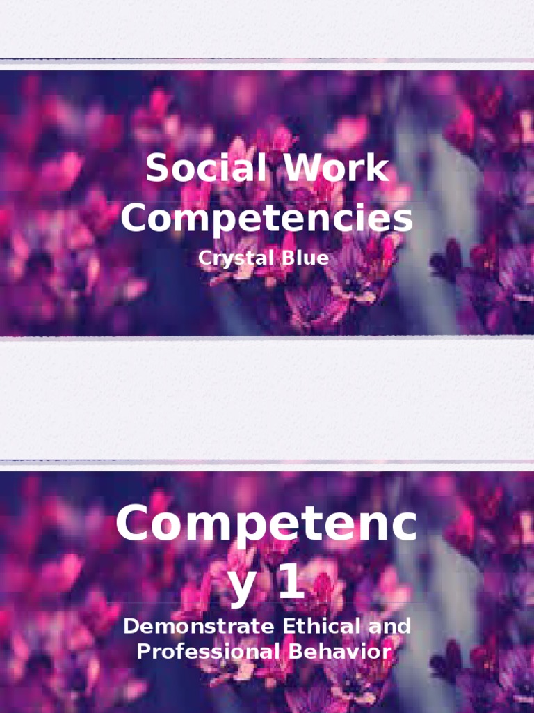 10 Social Work Competencies | PDF | Competence (Human Resources ...