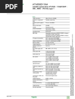Medium Voltage Drive ATV6000 Specs | PDF | Electric Motor | Relay