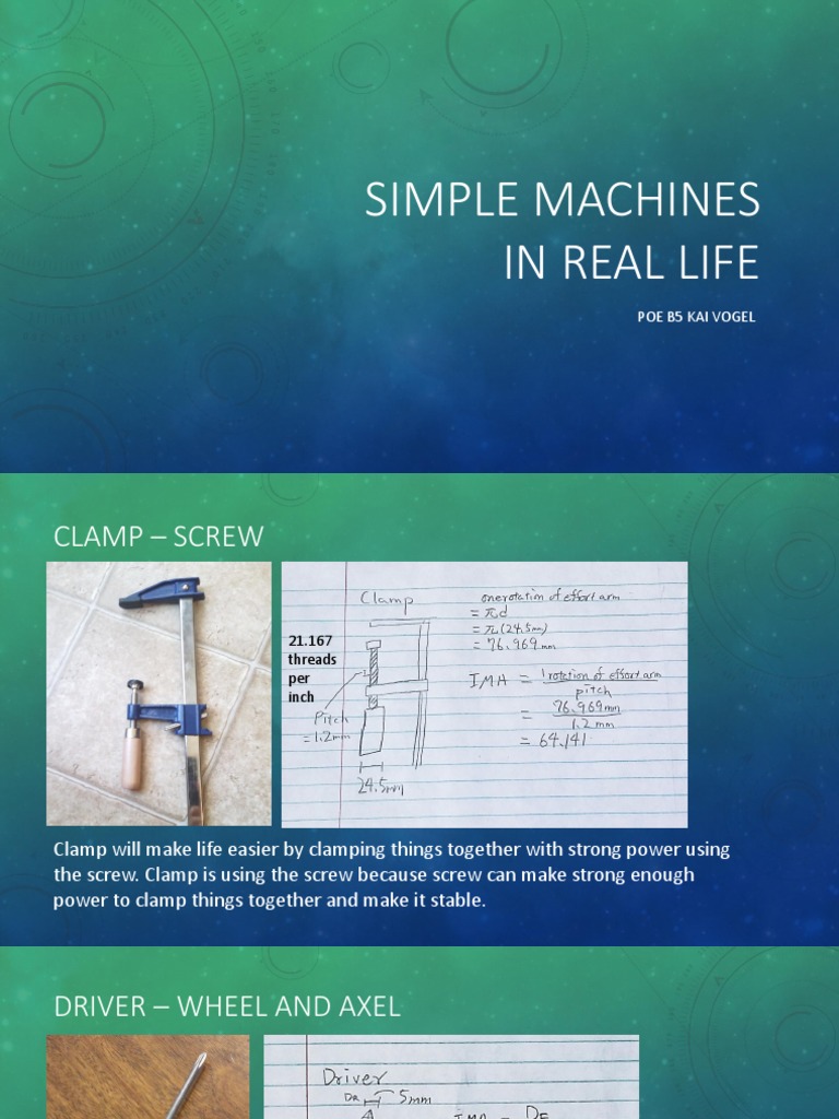 Real Life Simple Machines 2 | PDF