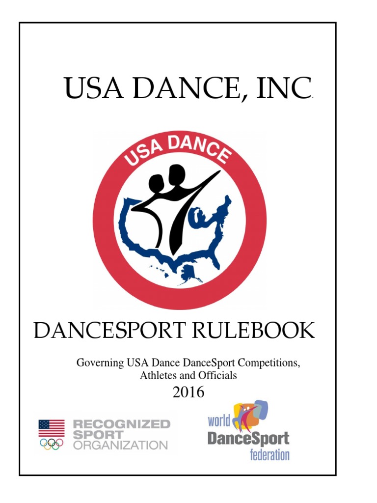 2016 DanceSport Rulebook Final 5-13-16 | PDF | Ballroom Dance | Partner Dance