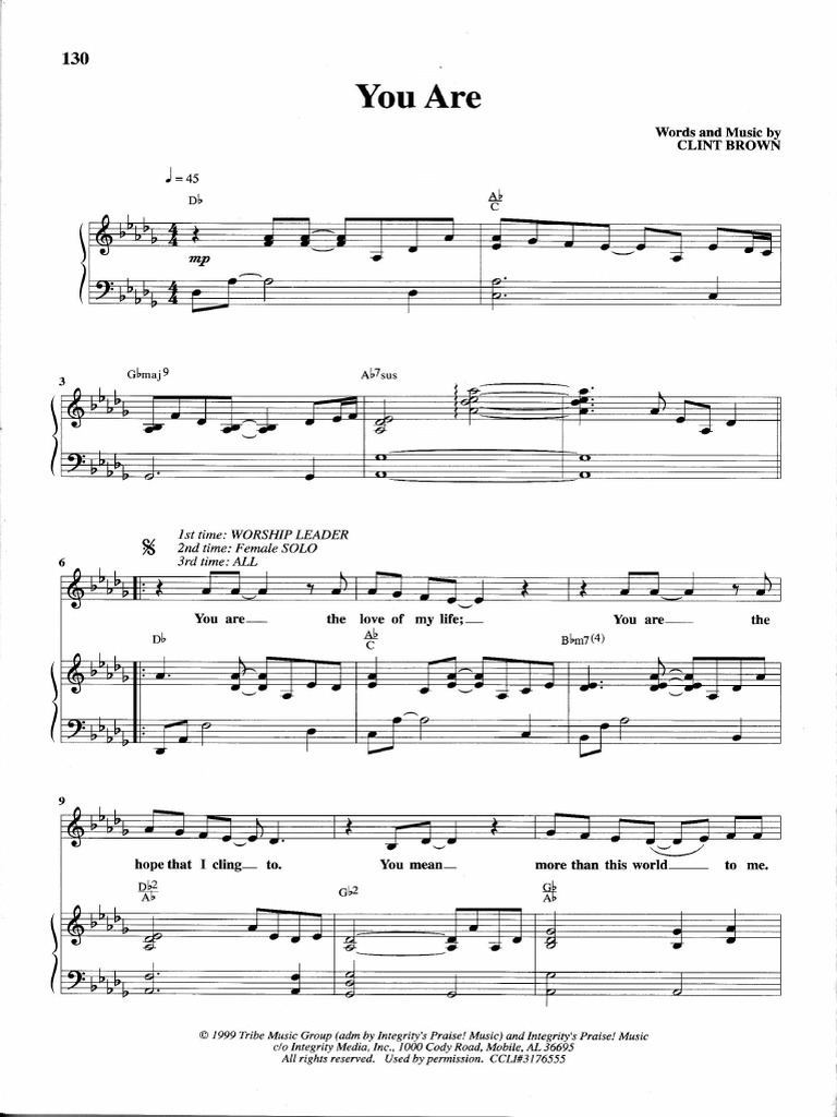You Are: Worship Song Lyrics | PDF | Art