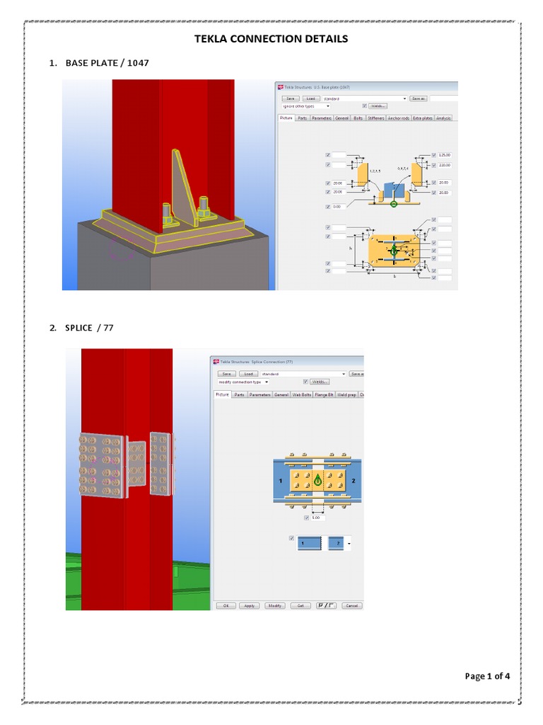 Tekla Connection PDF | PDF