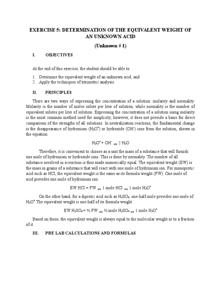 EXERCISE 5 Pre Lab | PDF