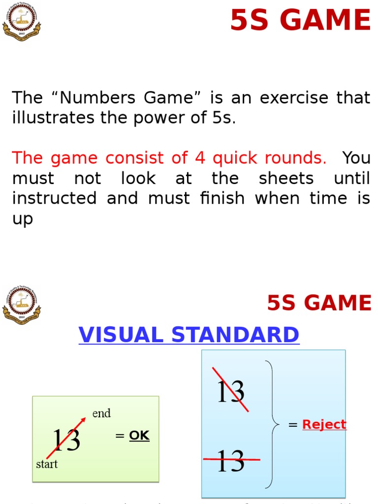 5S Game: Improve Workplace Efficiency | PDF
