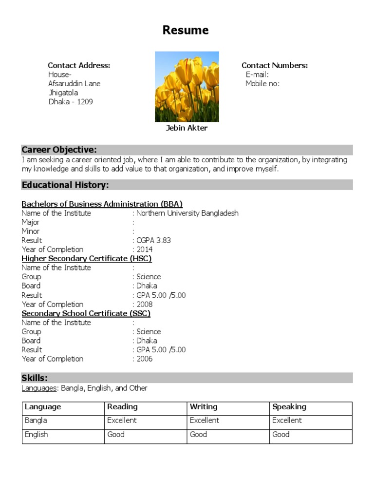 Sample Resume 1 | PDF | Career & Growth | Computers