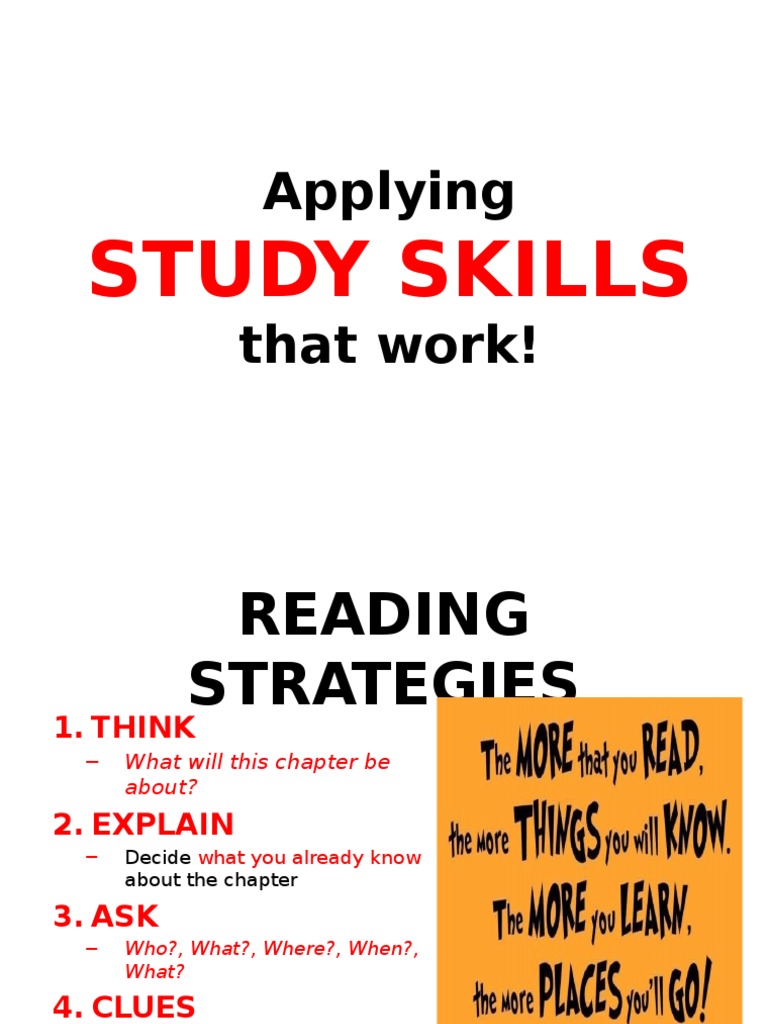 Ed1 k2 Study Skills | PDF | Study Skills | Applied Psychology