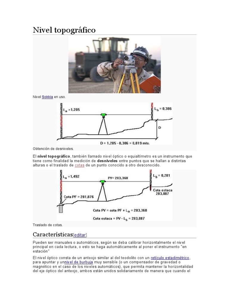 Nivel Topográfico Informacion | PDF | Observación científica | Science
