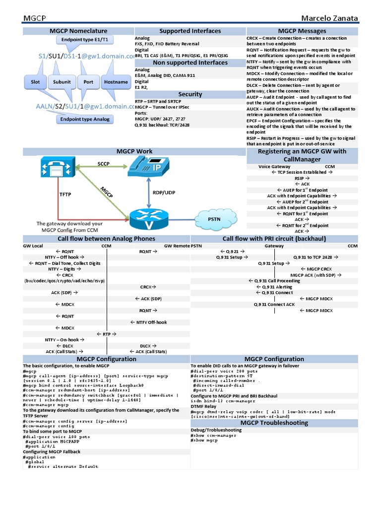 MGCP v1 | PDF | Network Architecture | Digital Technology