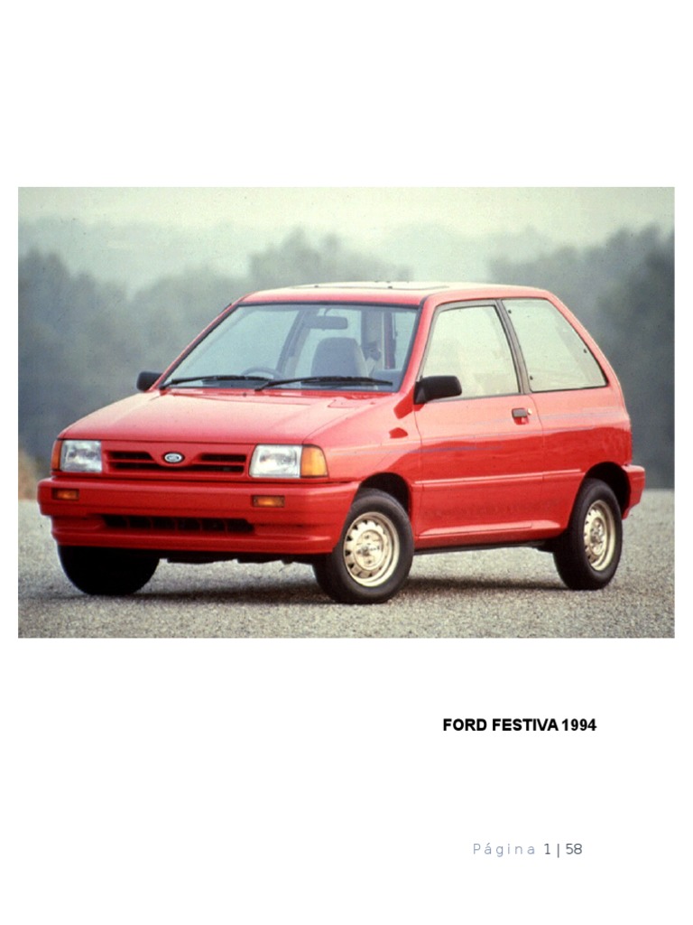 Ficha Técnica del Ford Festiva 1994 | PDF | Vehículos | Ingeniería mecánica