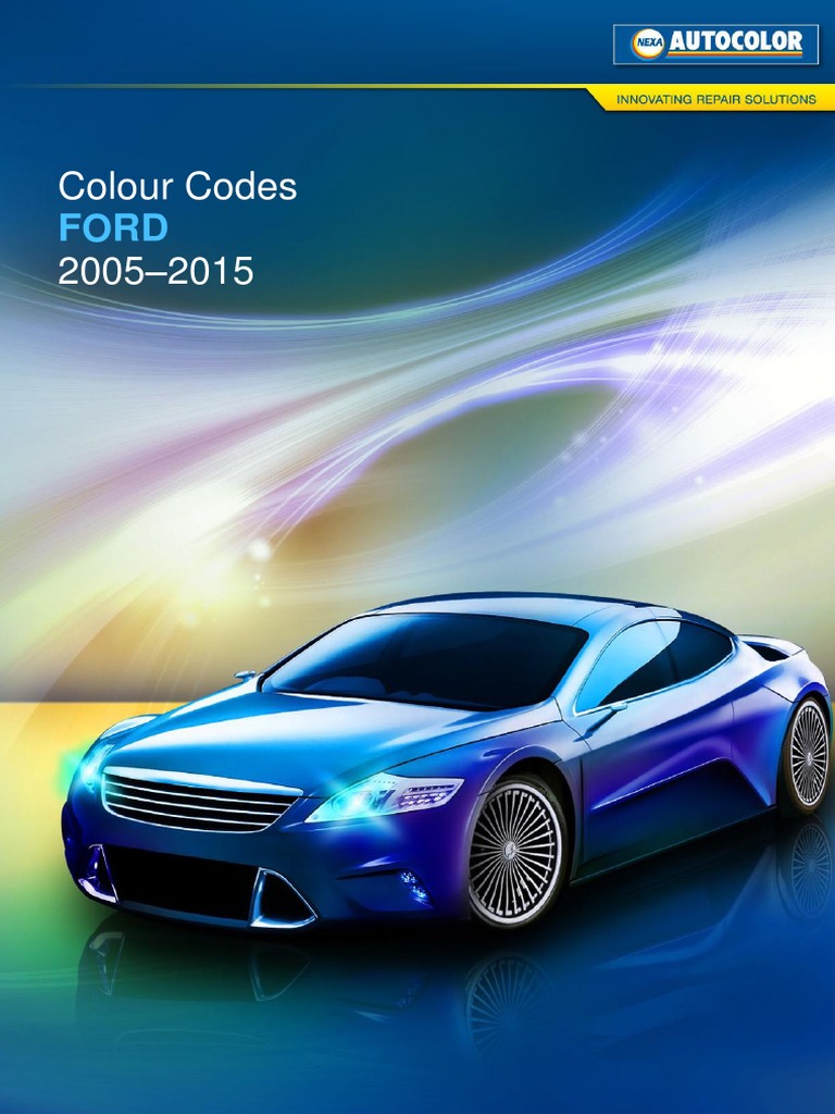 Ford Color Codes 2001-2015 | PDF | Blue | Pearl