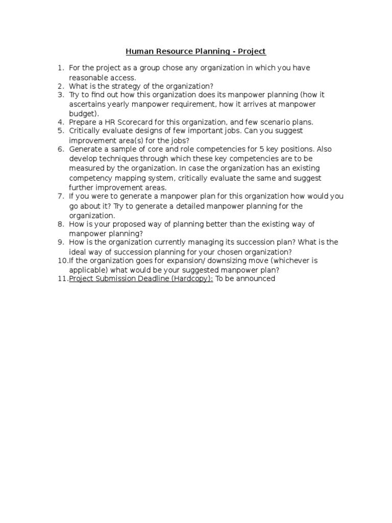HRP Project Guidelines | PDF | Career & Growth